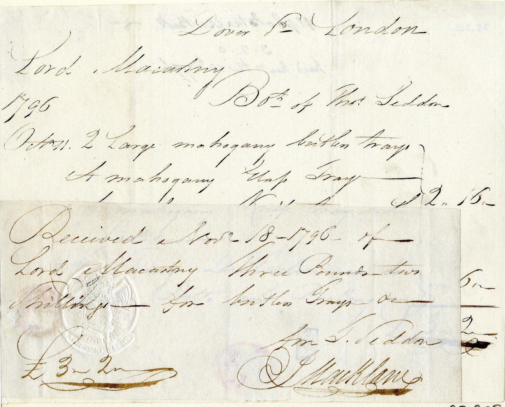 Seddon, Thomas I; Seddon & Blease (1761-1804) | BIFMO